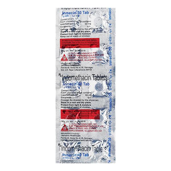 Buy INMECIN 50 Tablet 10's Online at Upto 25% OFF | Netmeds