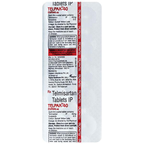 TELPAX 40mg Tablet 10's