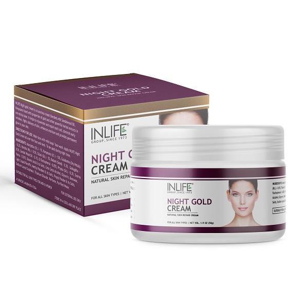 INLIFE Night Gold Face Cream Anti Aging 50 gm Online at Discounted ...