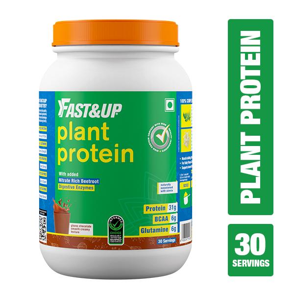 Buy Fast&Up Plant Protein Isolate Powder - Chocolate Flavour 1035 gm ...