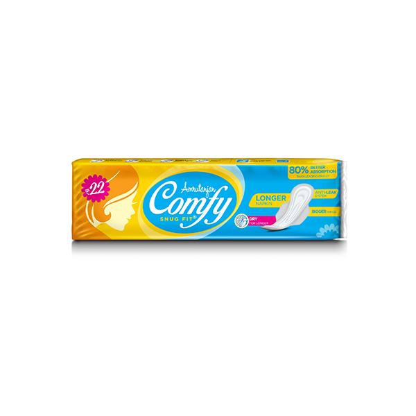 Buy Amrutanjan Comfy Snug Fit Sanitary Pads - Regular 6's Online at ...