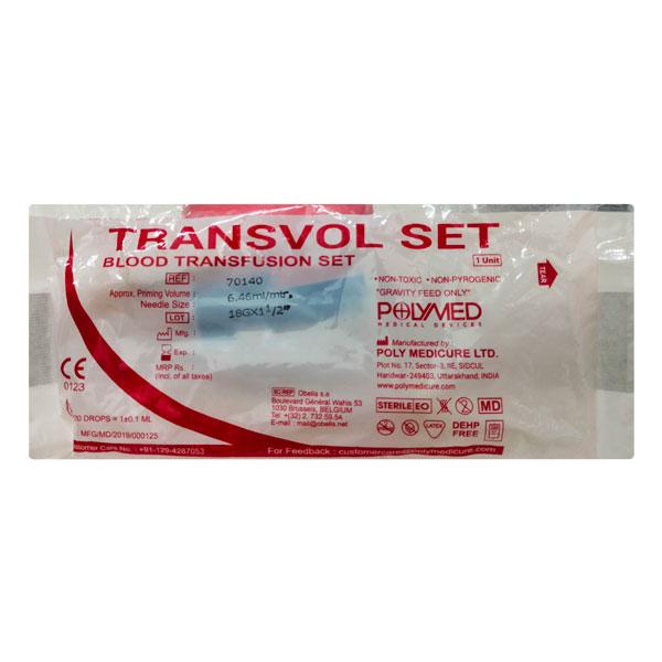 Polymed Transvol Blood Transfusion Set (70140) 1's Online at Best Price ...
