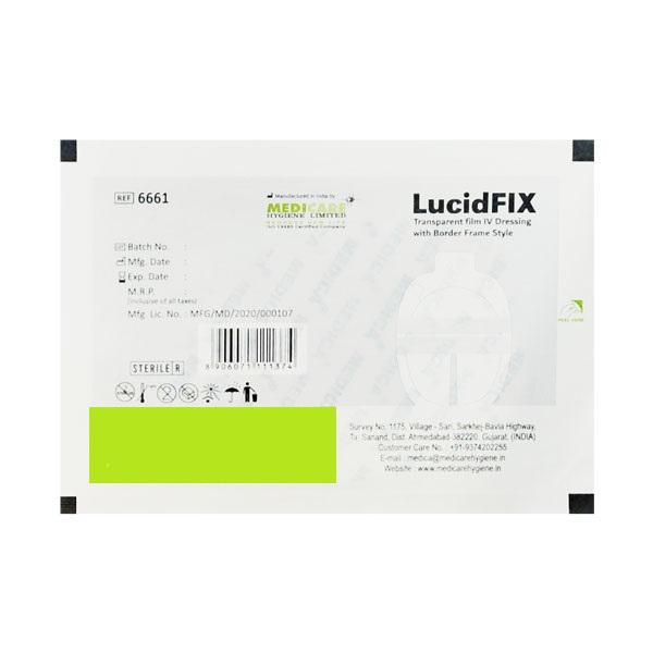 Medica Lucidfix Trasparent Film IV Dressing With Border 6 cm x 7 cm 1's ...