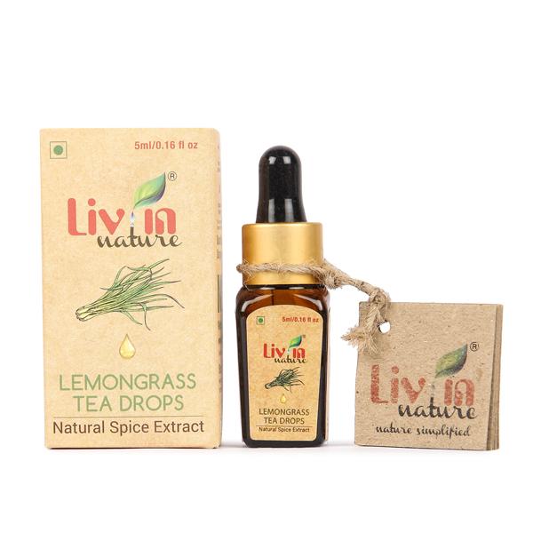 Liv In Nature Spice Extract Drops - Lemongrass Tea 5 ml