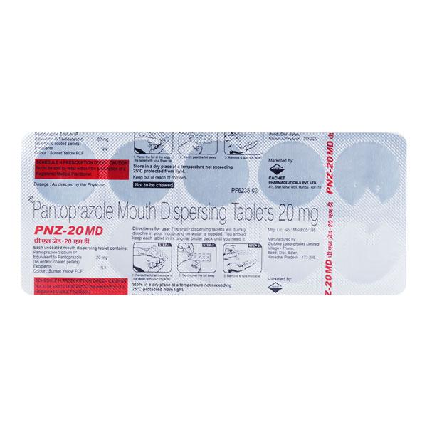 PNZ MD 20mg Tablet 10'S - Buy Medicines online at Best Price from ...