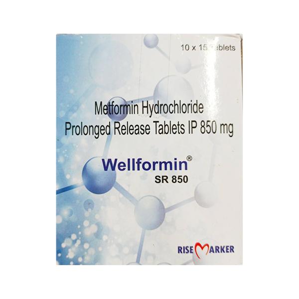 Buy WELLFORMIN SR 850 Tablet 15's Online at Upto 25% OFF | Netmeds