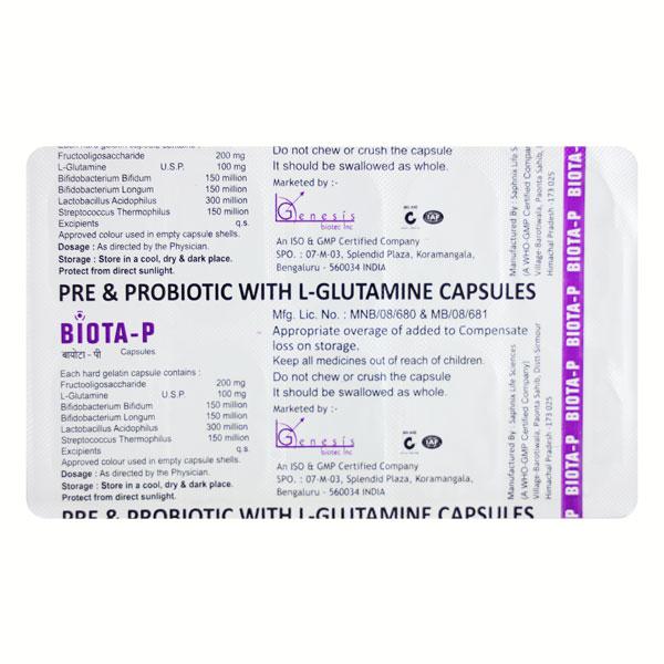 Buy BIOTA P Capsule 10's Online at Upto 25% OFF | Netmeds