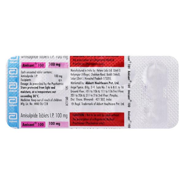 Amisant 100mg Tablet 10'S Price, Uses, Side effects, Substitutes | Netmeds