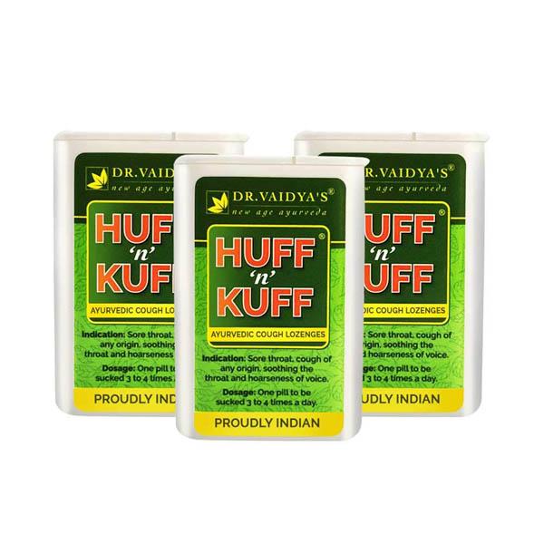 Buy Dr. Vaidya's Huff N Kuff Lozenges (Pack of 3 x 50's) Online at ...