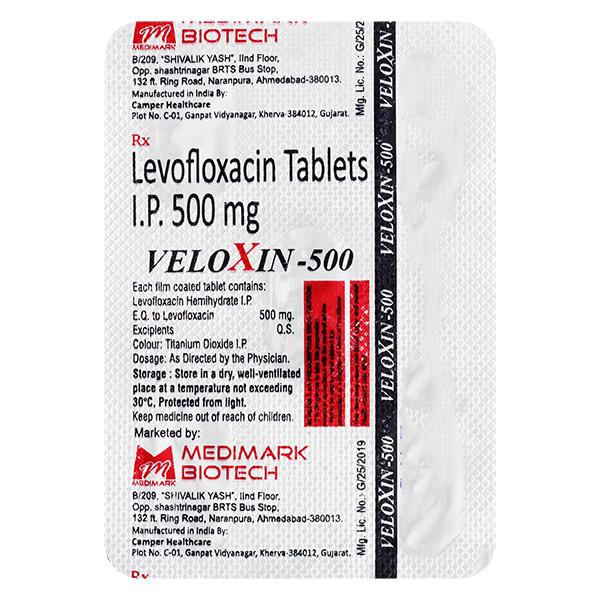 Buy VELOXIN 500 Tablet 5's Online at Upto 25% OFF | Netmeds