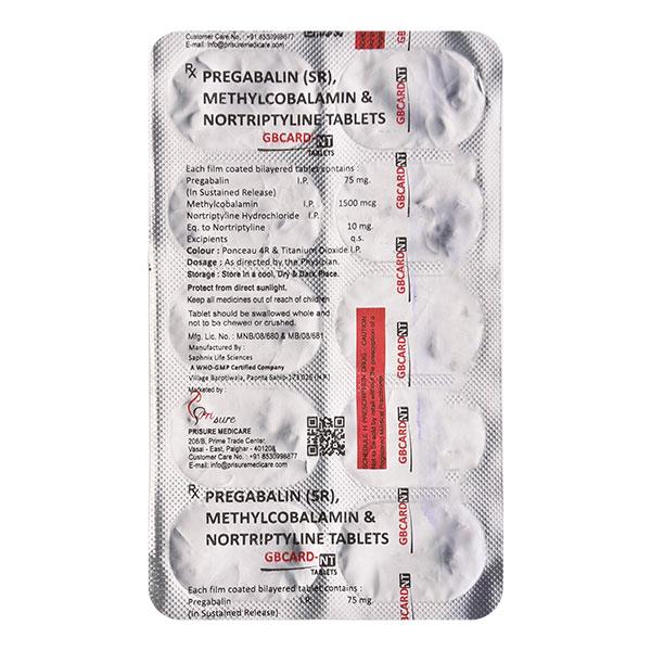 GBCARD NT Tablet 10's