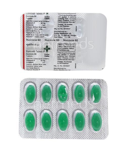 Nucoxia 60mg Tablet 10'S : Uses, Side Effects, Price | Netmeds