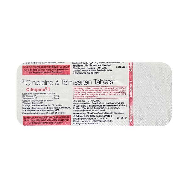 Cilnipine T 40mg Tablet 10'S