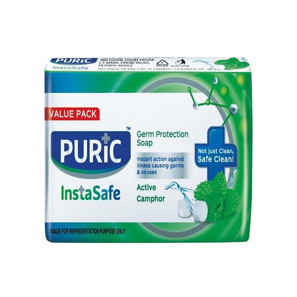 Buy Puric InstaSafe Germ Protection Soap - Active Camphor 42 gm Online ...