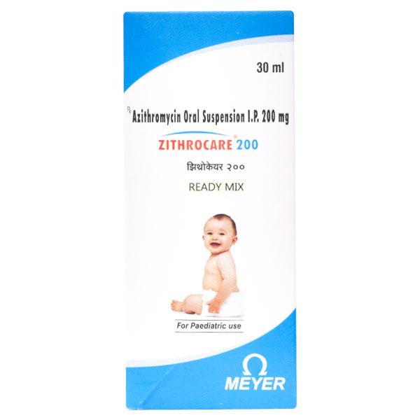 Zithrocare Ready Mix 200mg Oral Suspension 30ml