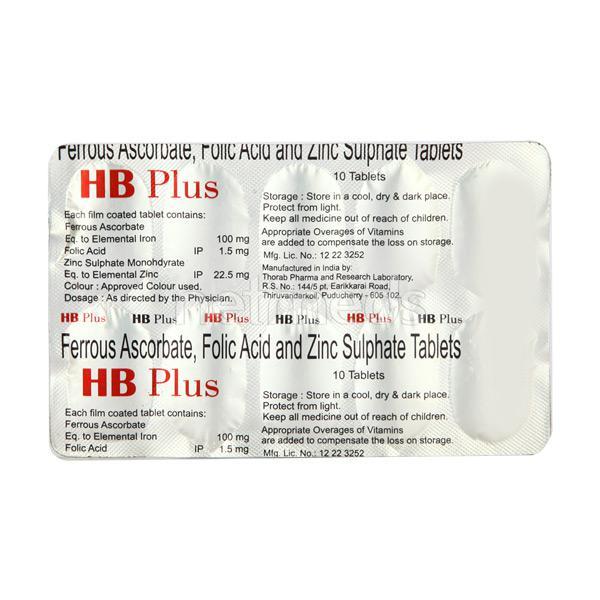 HB Plus Tablet 10'S