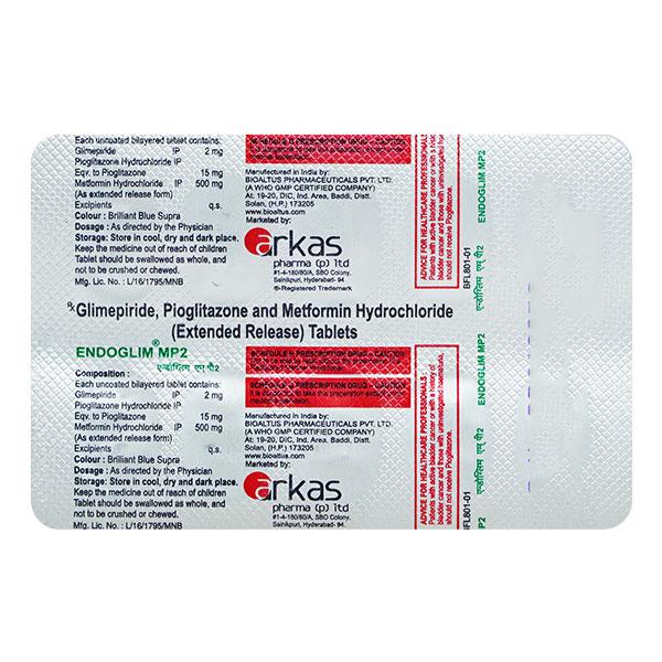ENDOGLIM MP2 Tablet 10's