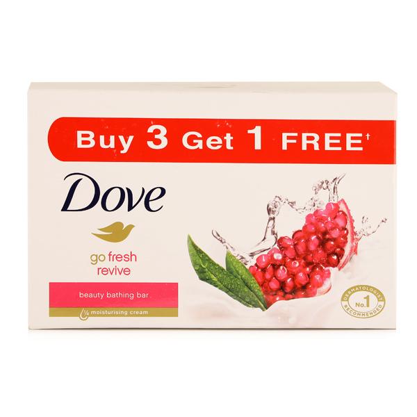 Dove Go Fresh Revive Beauty Bar 100 gm (Buy 3 Get 1 Free)
