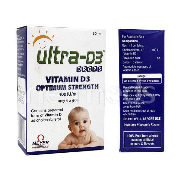 Ultra D3 Drops 30ml : Uses, Side Effects, Price | Netmeds