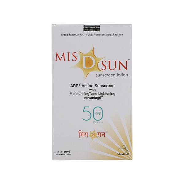 MIS D SUN SPF 50 PA+++ SUNSCREEN Lotion 50ml