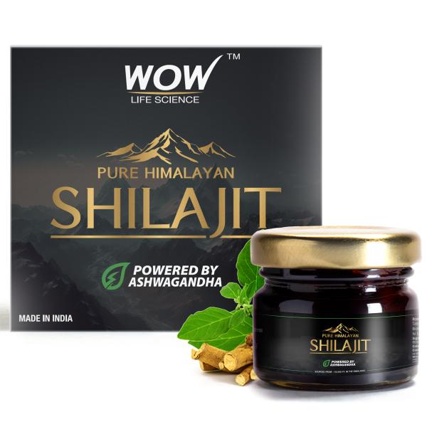 WOW Life Science Pure Himalayan Shilajit Powered By Ashwagandha 20 gm ...