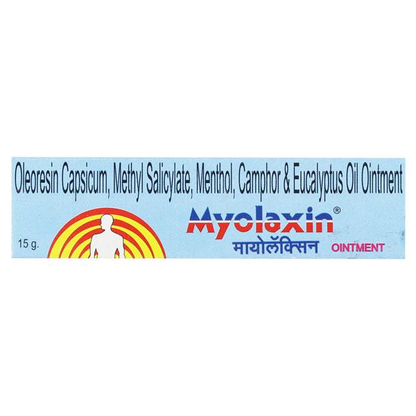 Myolaxin Ointment 15gm Price, Uses, Side effects, Substitutes | Netmeds