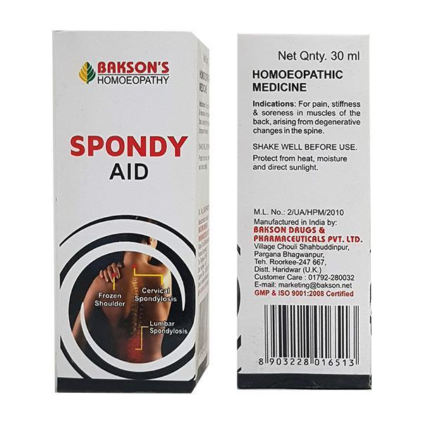 Bakson's Spondy Aid Drops 30 ml online at best price-Homeopathy