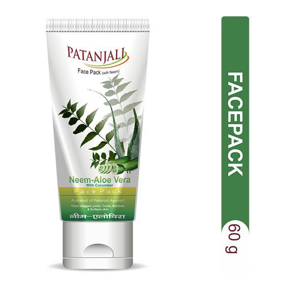 Buy Patanjali Face Pack - Aloevera Neem Cucumber 60 gm Online at ...