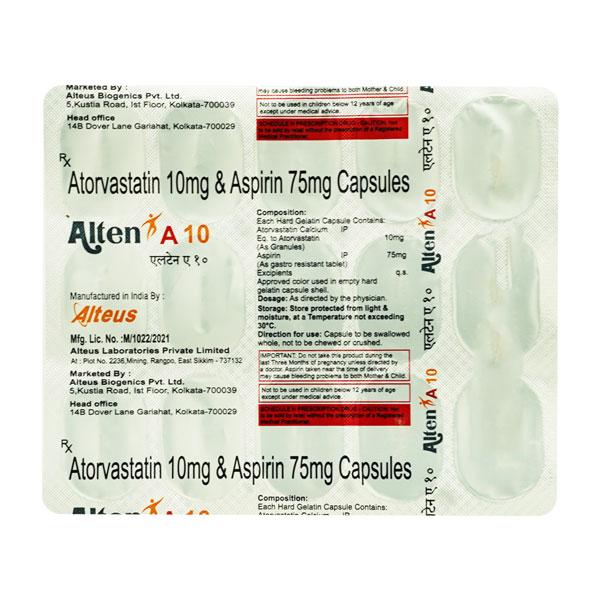 ALTEN A 10 Capsule 15's Price, Uses, Side effects, Substitutes | Netmeds
