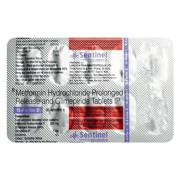 G Forlin 2/500Mg Tablet 15's