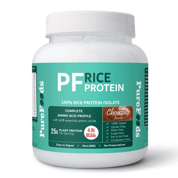 PureFoods PF Rice Protien - Chocolate Flavour 800 gm Online at Best ...