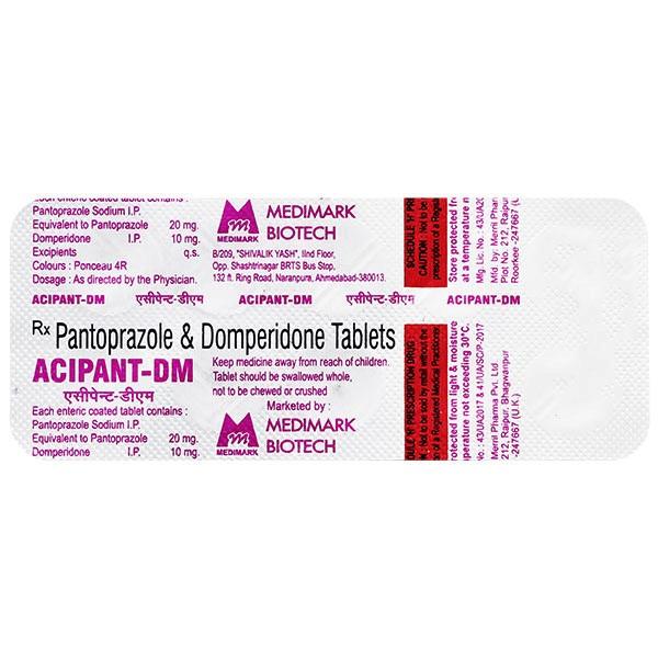 Buy ACIPANT DM Tablet 10's Online at Upto 25% OFF | Netmeds