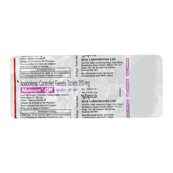 Movon CR 200mg Tablet 10'S