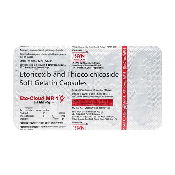 ETO CLOUD MR 4 Soft Gelatin Capsule 10's Price, Uses, Side effects ...