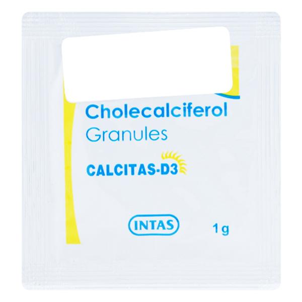 CALCITAS D3 Granules 1gm Price, Uses, Side effects, Substitutes | Netmeds