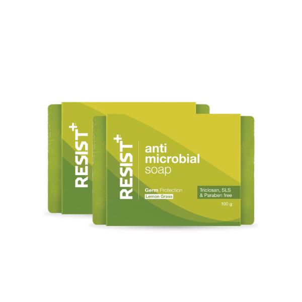 RESIST+ Antimicrobial Soap - Lemon Grass (Pack of 2 X 100 gm) 1's ...