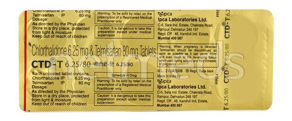 CTD T 6.25/80mg Tablet 10'S : Uses, Side Effects, Price | Netmeds