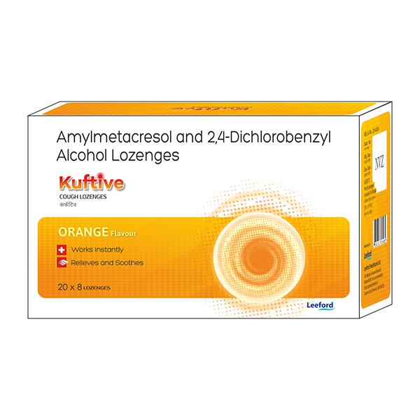 KUFTIVE ORANGE FLAVOUR COUGH Lozenges 8's : Uses, Side Effects, Price ...