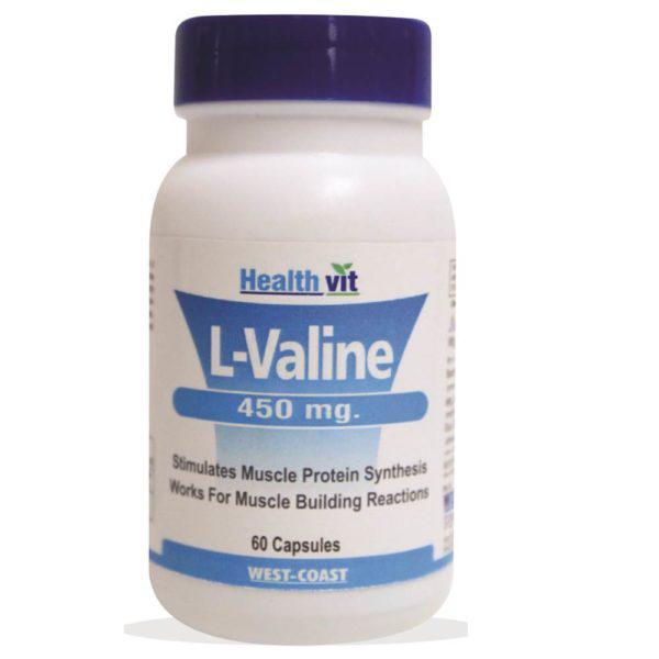HealthVit L-Valine 450 mg Capsules 60's online at best price-Vitamins ...