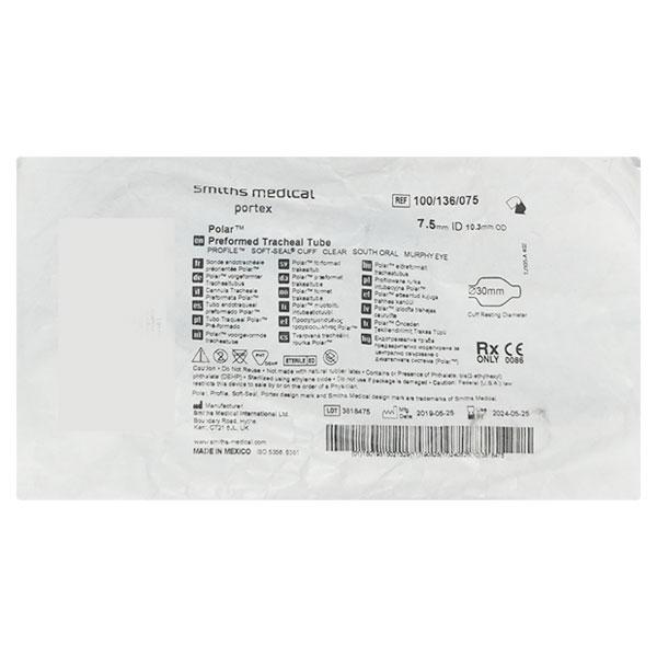 Portex Polar Preformed Tracheal Tube 7.5 mm 1's Online at Best Price ...