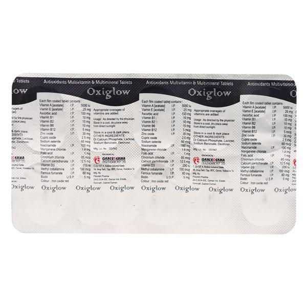 OXIGLOW Tablet 10's Price, Uses, Side effects, Substitutes | Netmeds