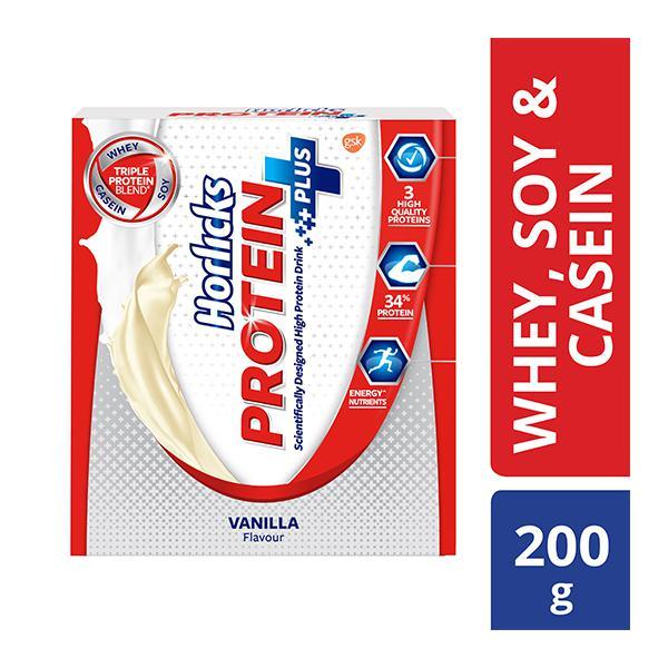 Horlicks Protein Plus Powder - Vanilla Flavour 200 gm (Refill Pack ...