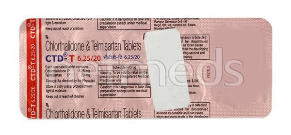 CTD T 6.25/20mg Tablet 10'S Price, Uses, Side effects, Substitutes ...