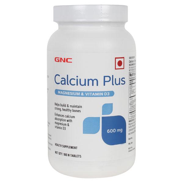 GNC Calcium Plus 600 mg with Magnesium and Vitamin D3 Tablet 180's ...