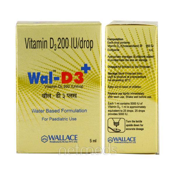 WAL D3 200IU Drops 30ml