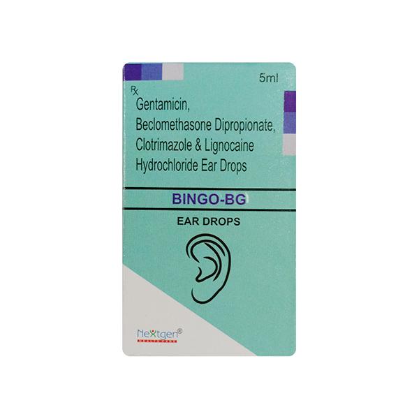 BINGO BG Ear Drops 5ml Price, Uses, Side effects, Substitutes | Netmeds