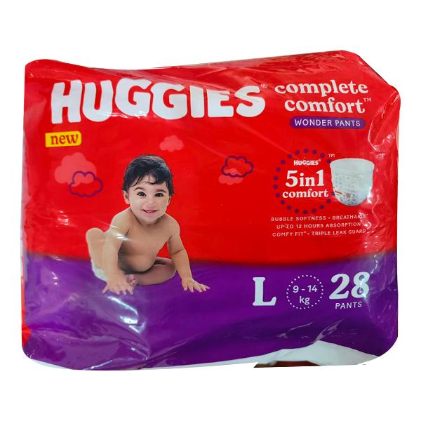 Buy Huggies Complete Comfort Wonder Diaper Pants (L) 28's Online at Best Price - Diapers & Wipes