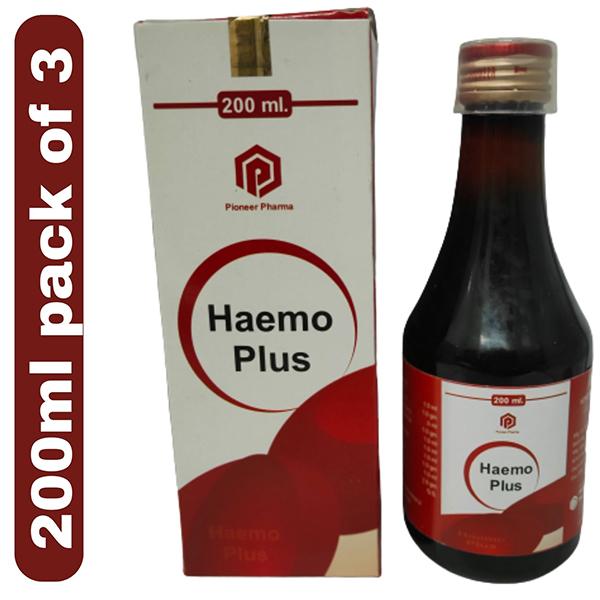 Pioneer Haemo Plus Syrup (Pack of 3 x 200 ml) 1's Online at Best Price ...