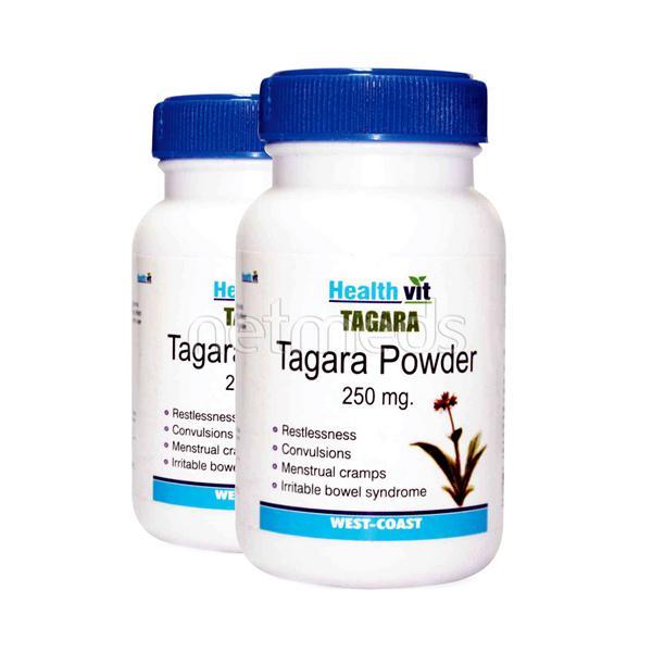 Buy HealthVit Tagara Powder 250 mg Capsule 60's online at best price ...