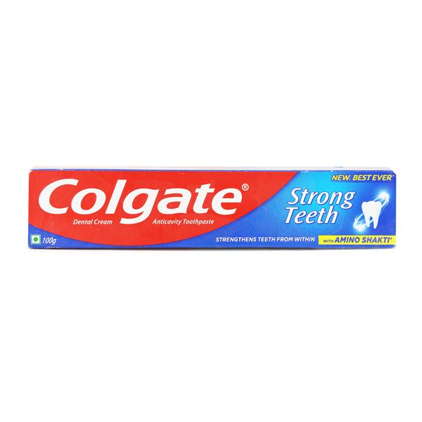 Buy Colgate Strong Teeth with Amino Shakti Toothpaste 100 gm Online at ...